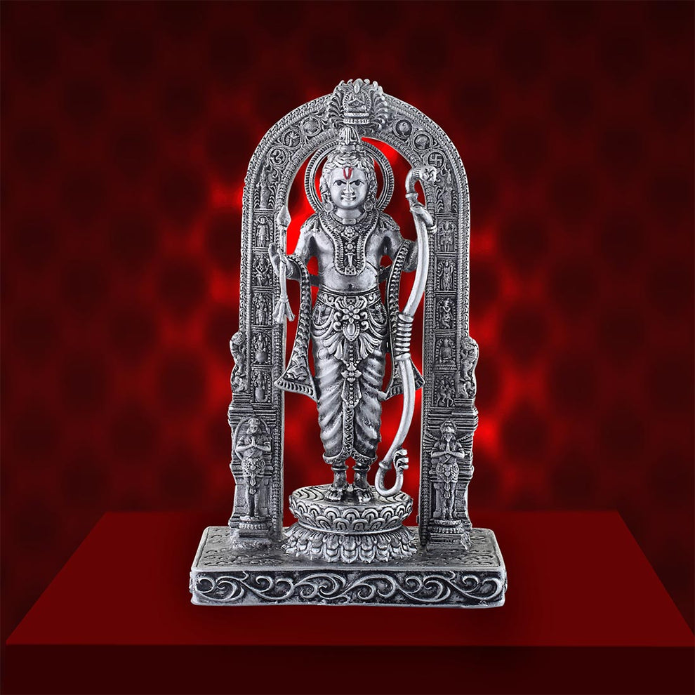 Ram Lalla Idol God Deity Statue of Shree Rama |Silver 925| ~ CaratCafe